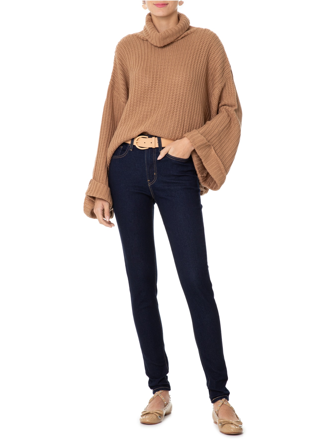 Calça Feminina 721 High Rise Skinny - Azul - Shop2gether