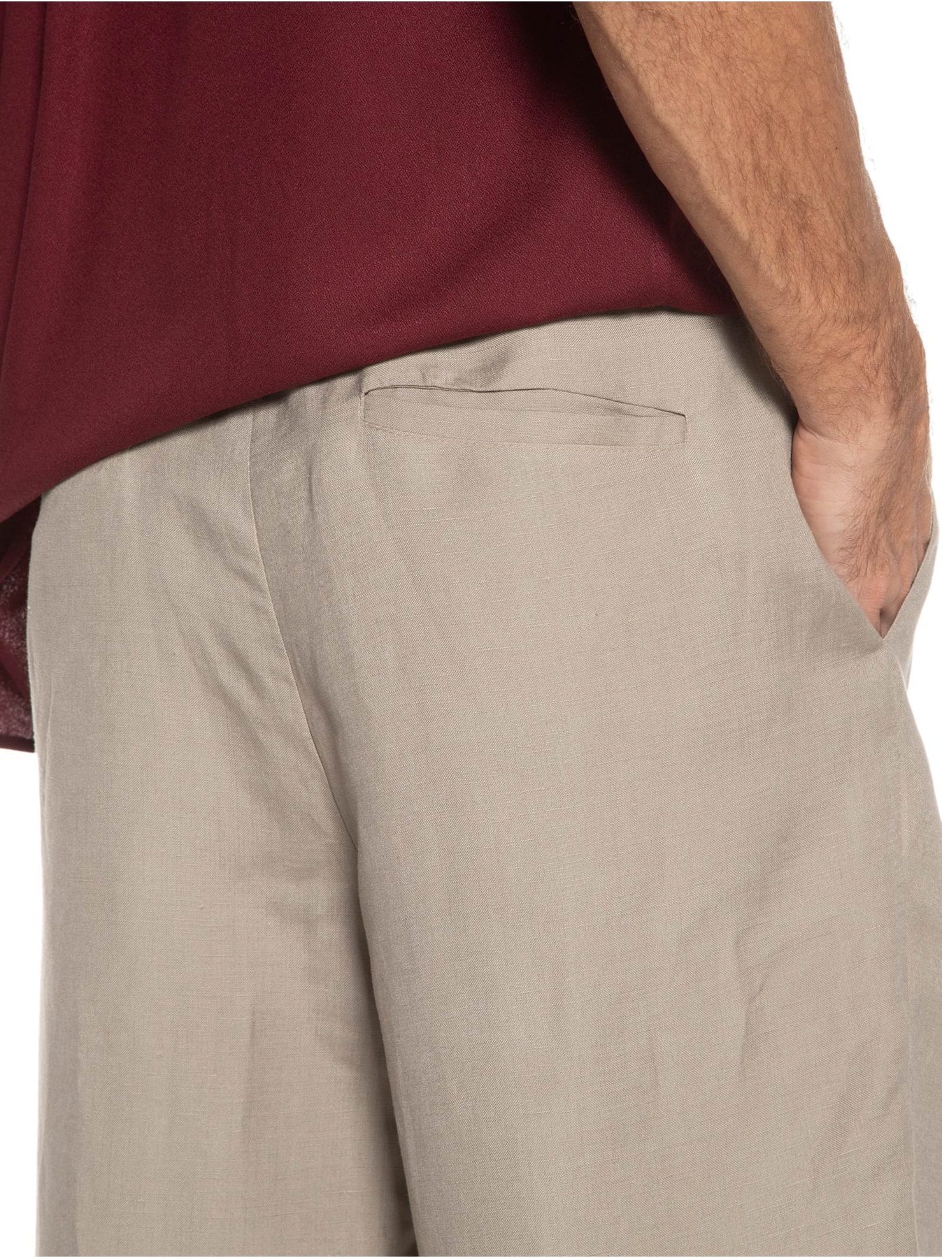 Calça Masculina Linho Jangada - Bege - Shop2gether