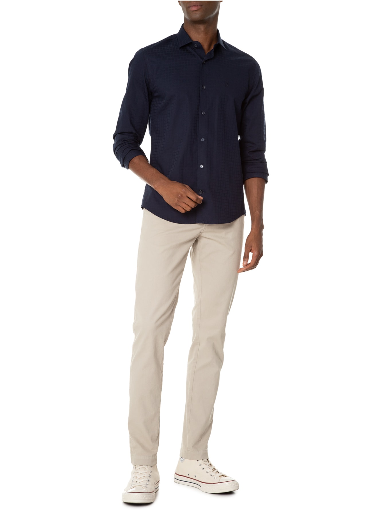 Camisa Masculina Premium Quadro Surton - Azul - Shop2gether