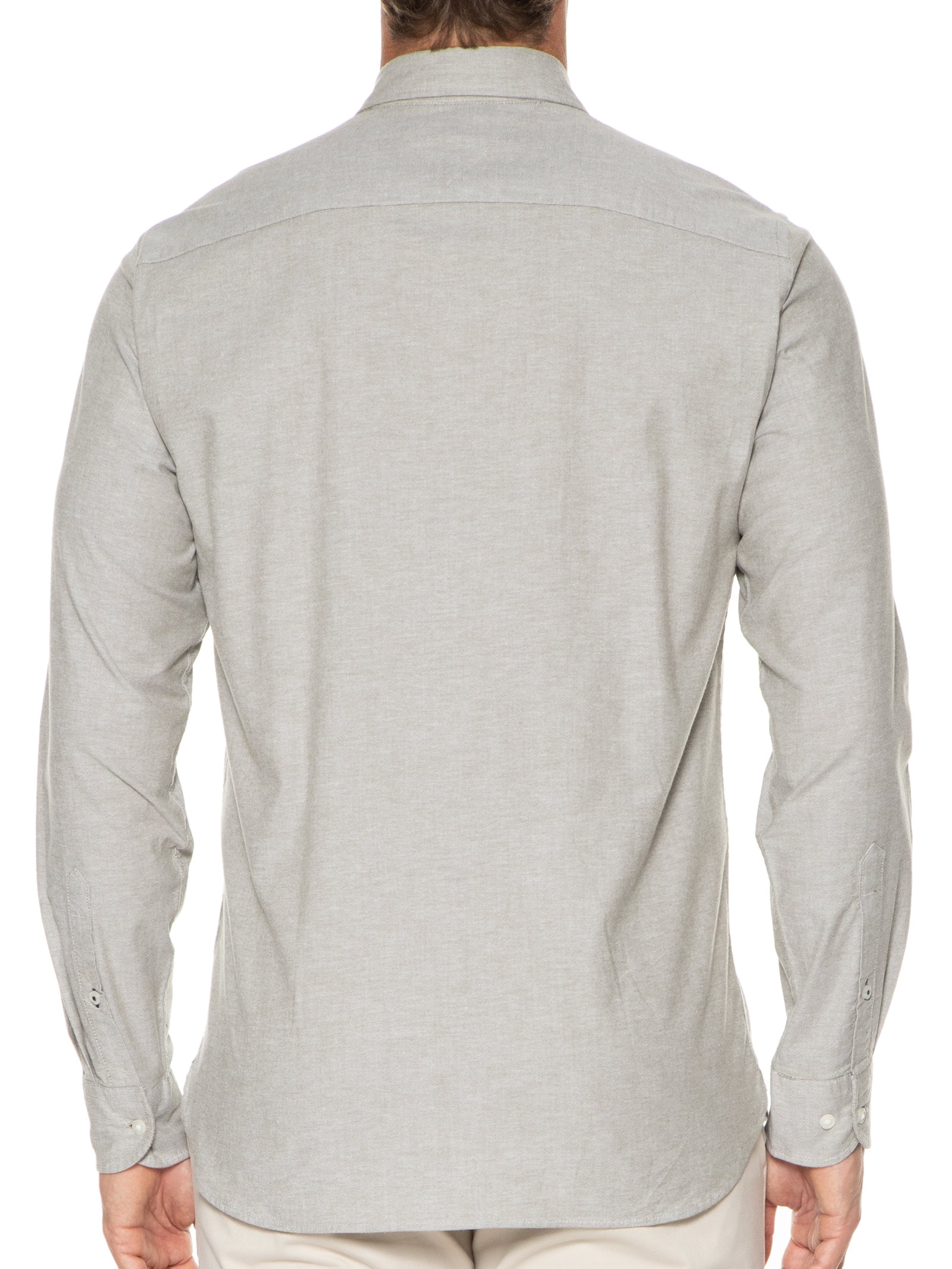 Camisa Masculina Wcc Flex Oxford - Cinza - Shop2gether