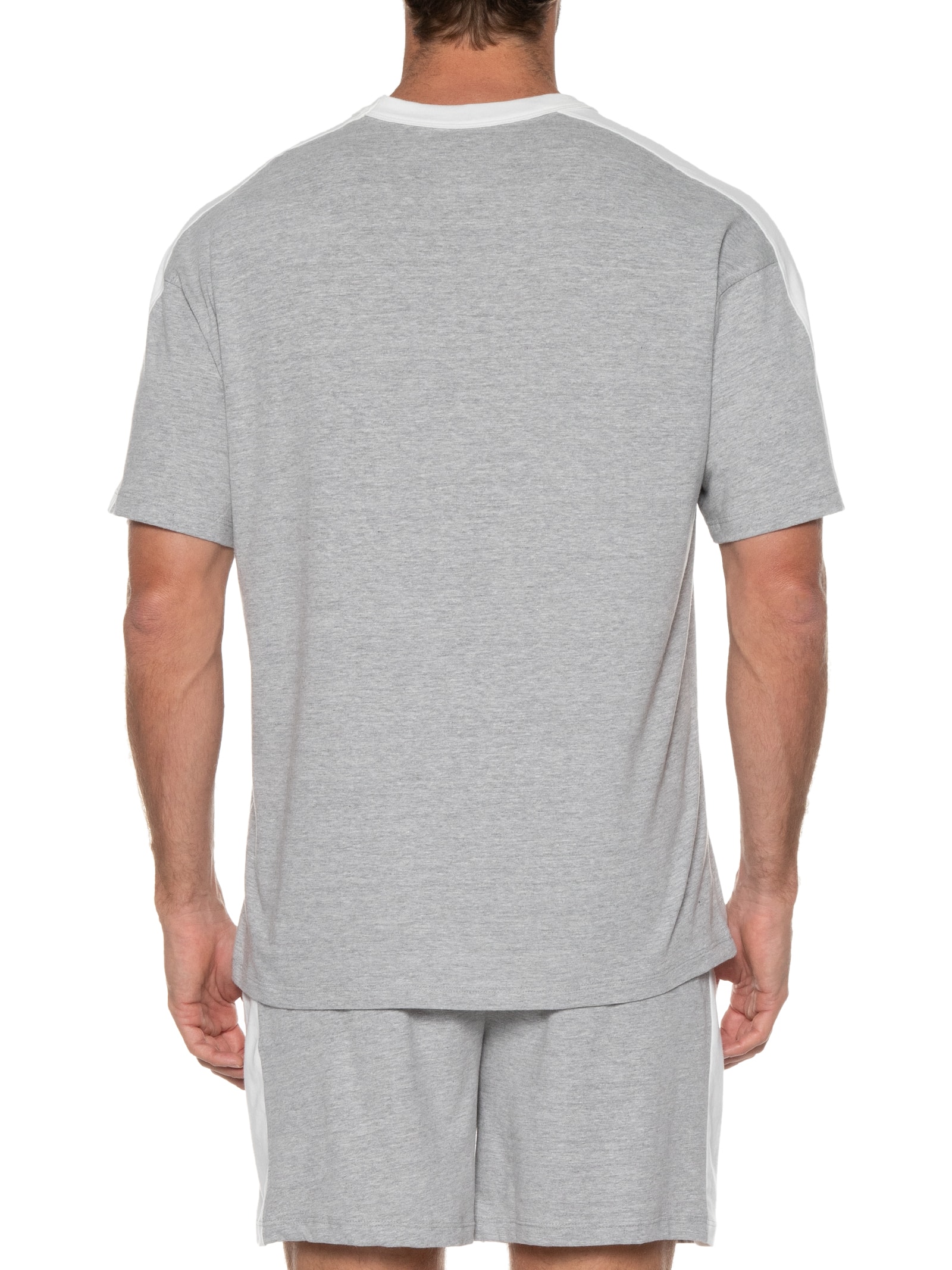 Pijama Masculina Manga Curta - Cinza - Shop2gether