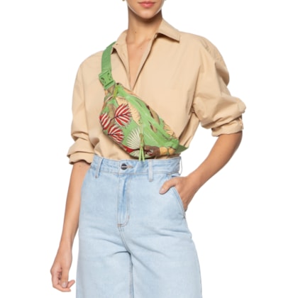 Pochete Feminina Farmete Revoada Tropical - Verde - Shop2gether