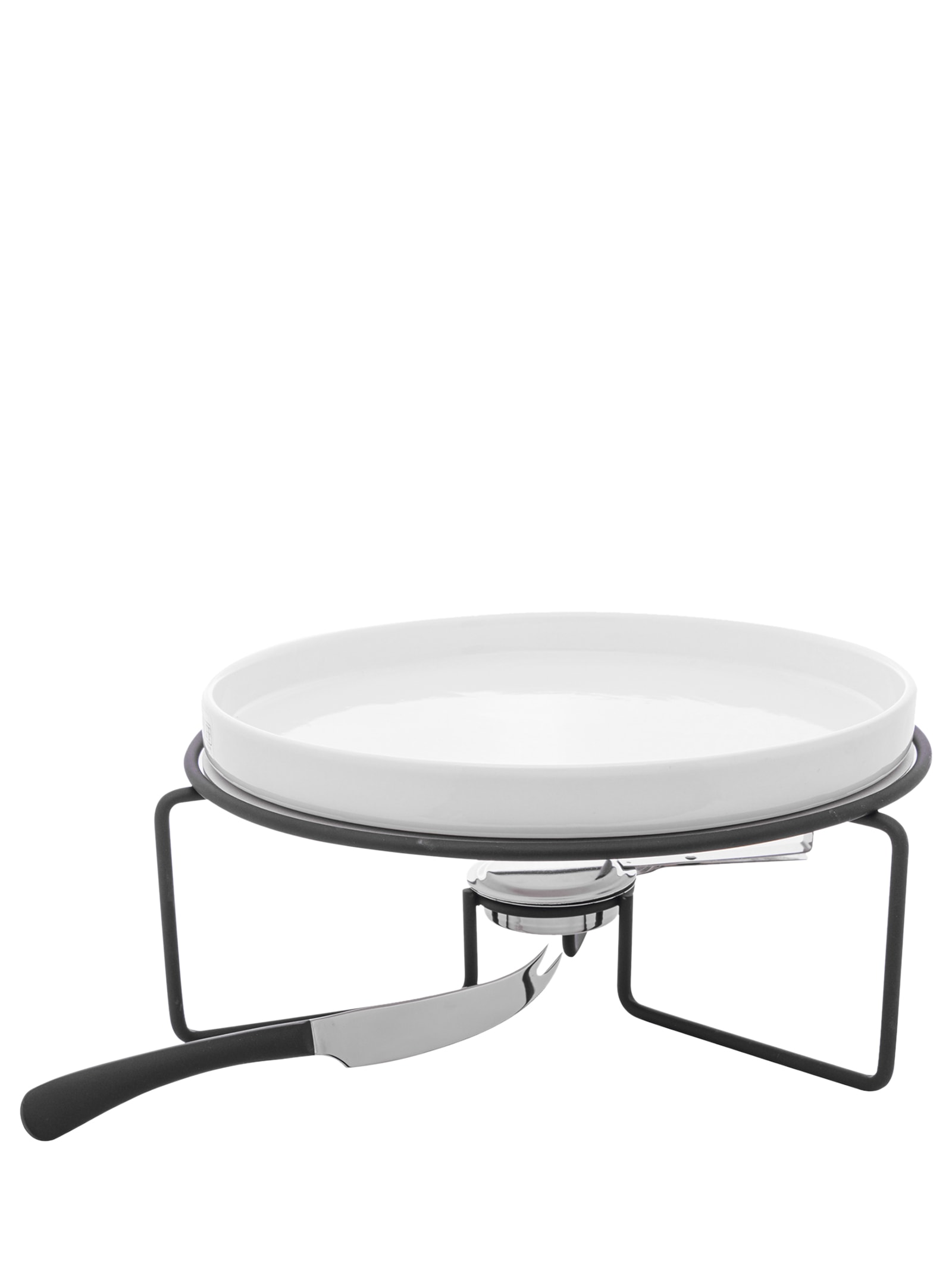 Rechaud Para Queijo Brie De Cerâmica Com Suporte E Faca De Aço Inox ...