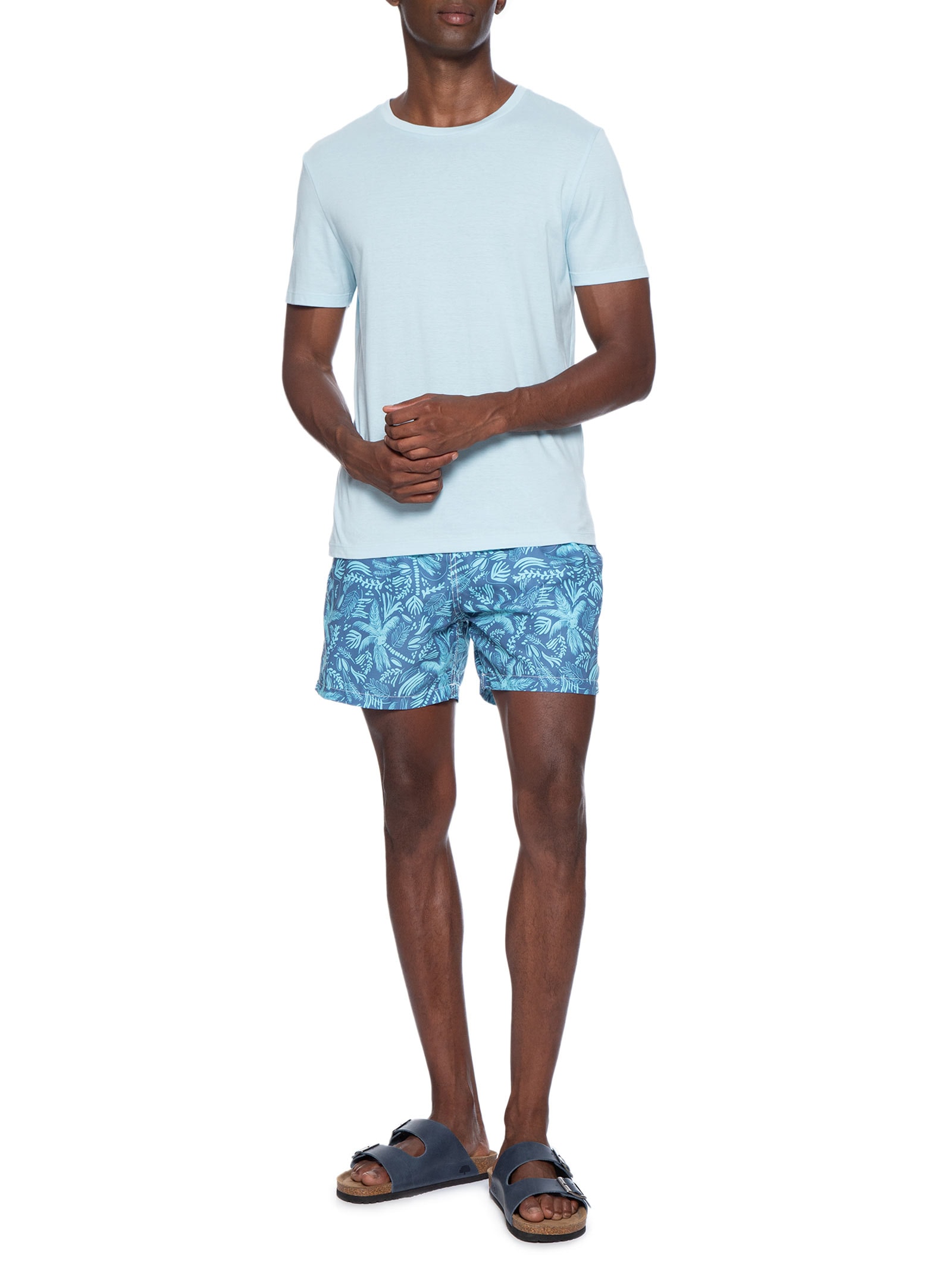 Short Masculino Praia Estampado Jeri - Azul - Shop2gether