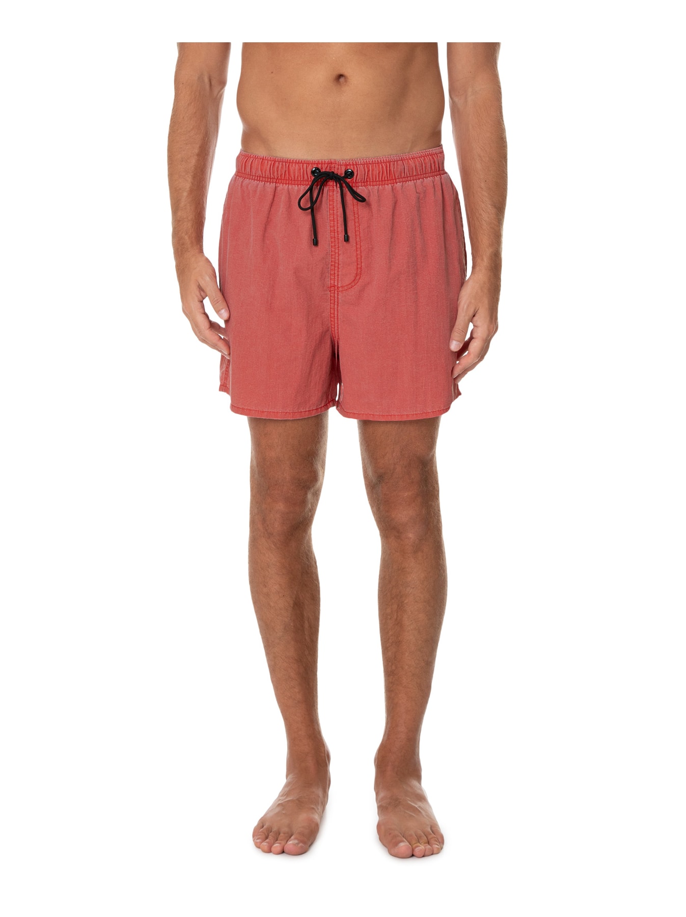 Short Masculino Praia Liso Stonado - Vermelho - Shop2gether
