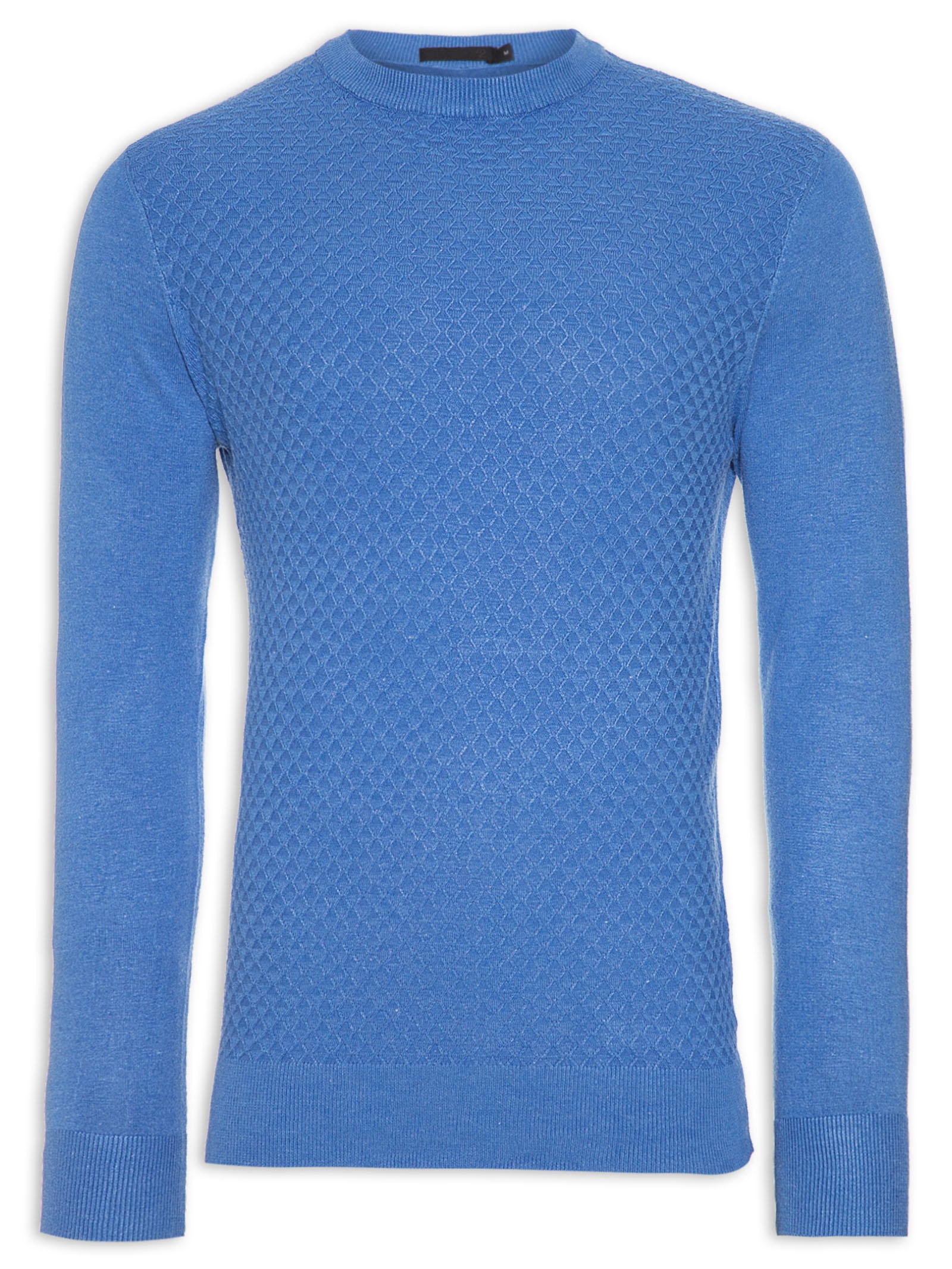 Suéter Masculino Tricot Textura - Azul - Shop2gether
