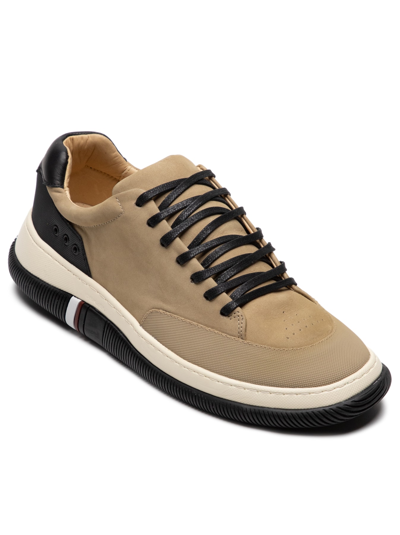 Tênis Masculino Hybrid Laces Nobuck - Bege - Shop2gether